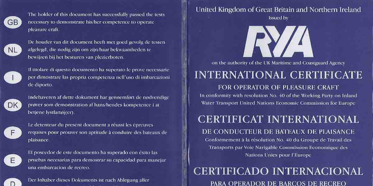 International Certificate Of Competence - Nautical Know How